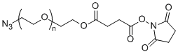 Azide-PEG-Succinimidyl Succinate ester, 3.4K - CD Bioparticles